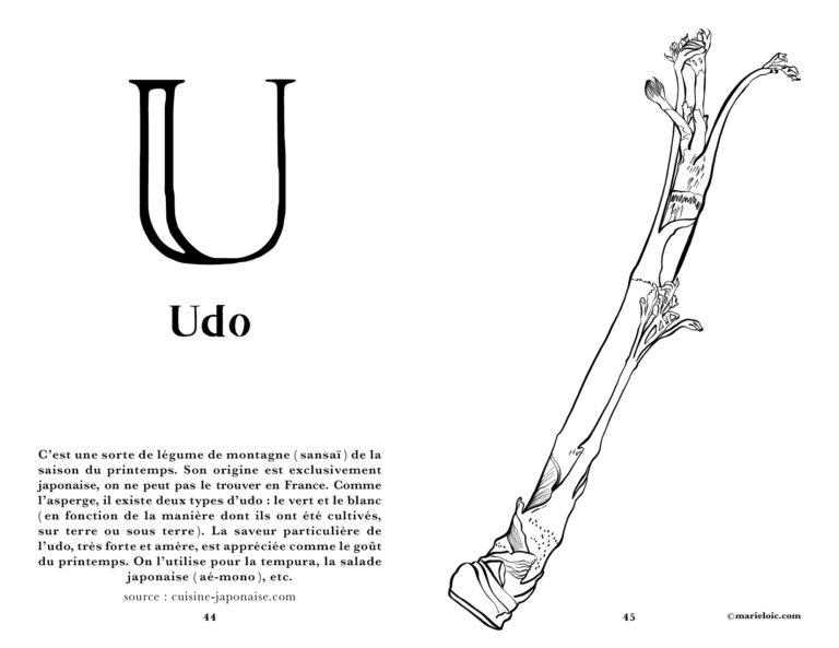 Abécédaire des légumes à colorier | Marie-Loïc Sénamaud